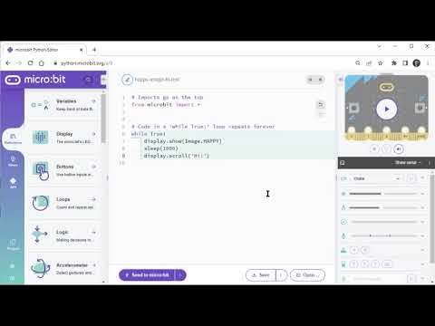 Save & Edit Scripts with micro:bit Python Editor V3 - YouTube