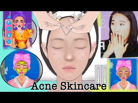 asmr acne removal skin care animation | pimple popping #youtubeshorts ...
