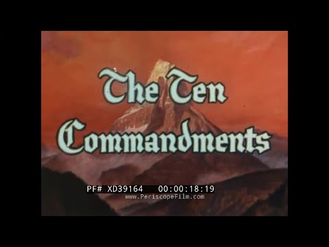 “THE TEN COMMANDMENTS” 1956 FEATURETTE / PREVIEW HOSTED BY DIRECTOR CECIL B. DEMILLE XD39164