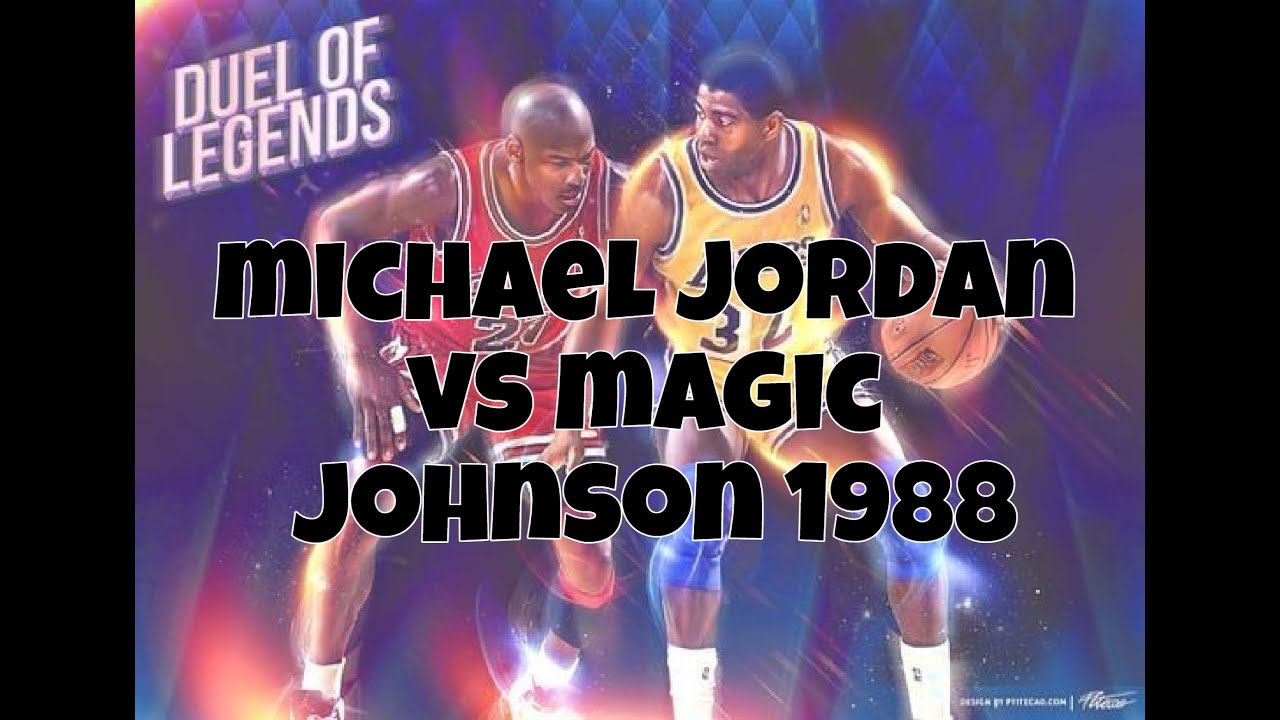 Michael Jordan Highlights Reaction vs Magic Johnson 1988 - YouTube
