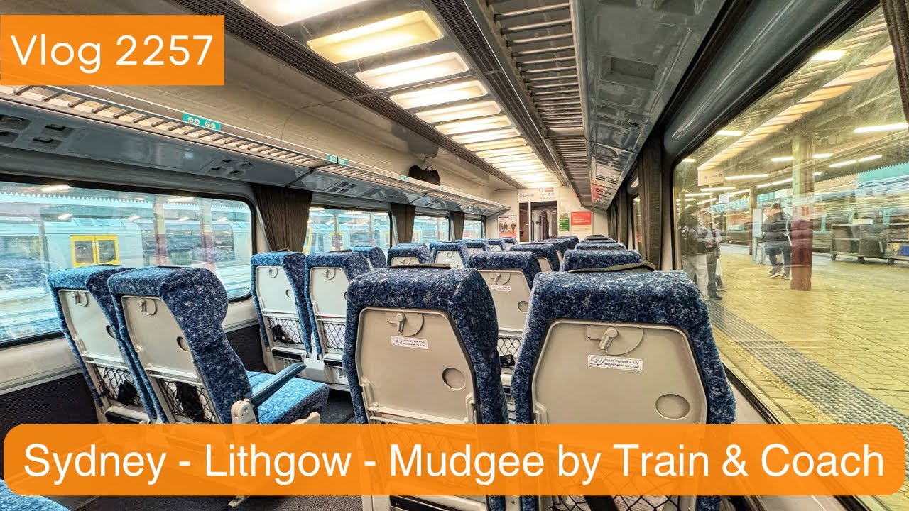 Sydney Trains Vlog 2257: Sydney - Lithgow - Mudgee by Train & Coach ...
