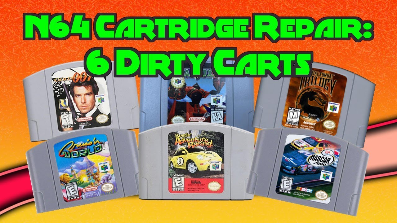 N64 Cartridge Repair: 6 Dirty Carts - YouTube