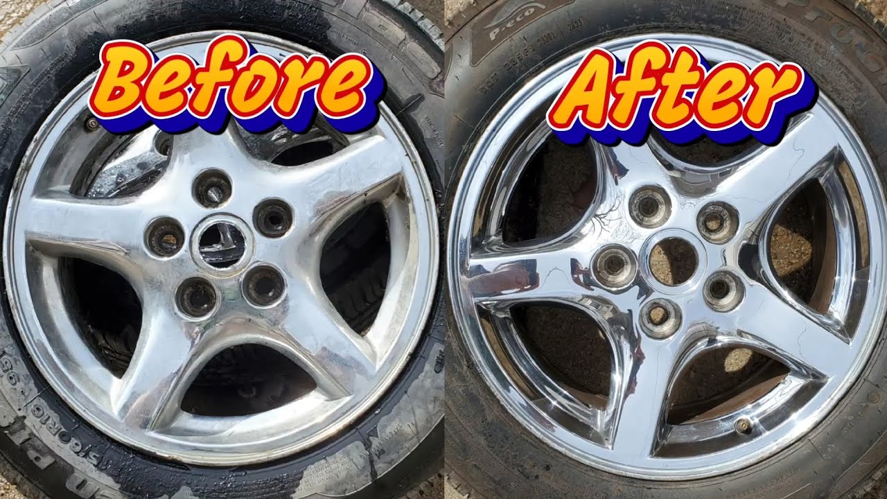 How to Restore and Polish Chrome Wheels - YouTube