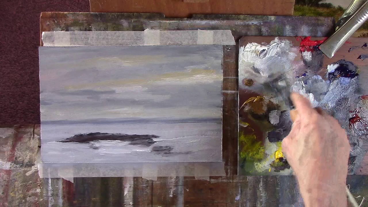"Winter salt marsh" This oil painting is loosely based on Seago. - YouTube