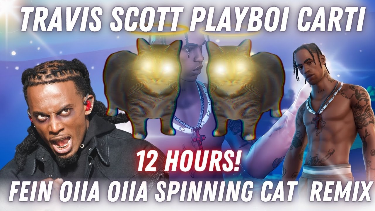 TRAVIS SCOTT PLAYBOI CARTI FEIN | OIIA SPINNING CAT REMIX! 12 HOURS ...