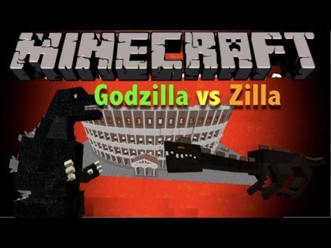 Minecraft Godzilla vs Zilla and a few other mobs - YouTube