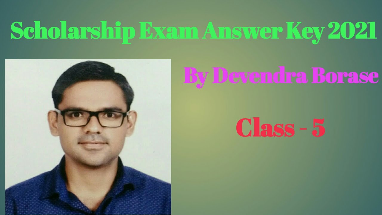 Scholarship Class 5 Answer Key 2021 YouTube scholarship-class-5-answer-key-2021-youtube