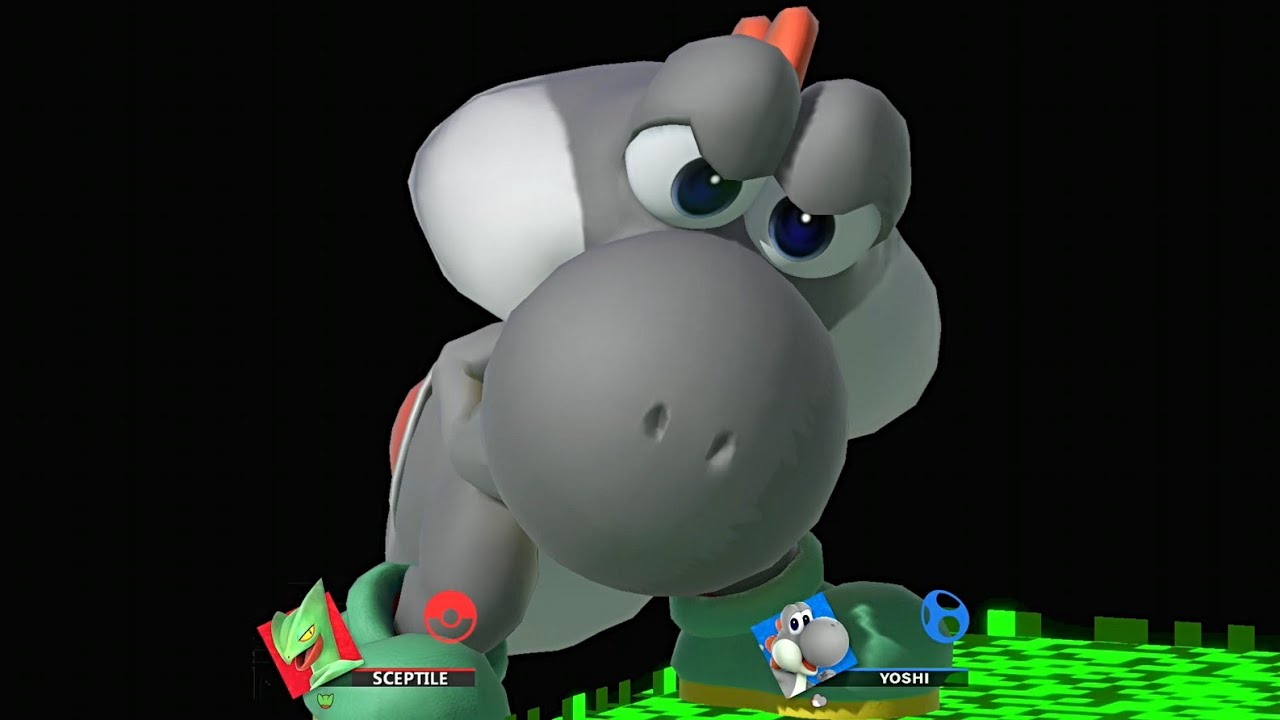 Gray Yoshi Pummel on Sceptile (Button Massing) - YouTube