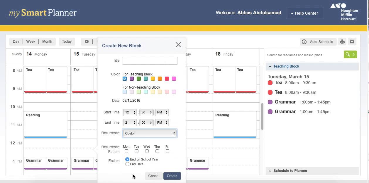 Tutorial of how to use My Smart Planner in ThinkCentral Platform - YouTube