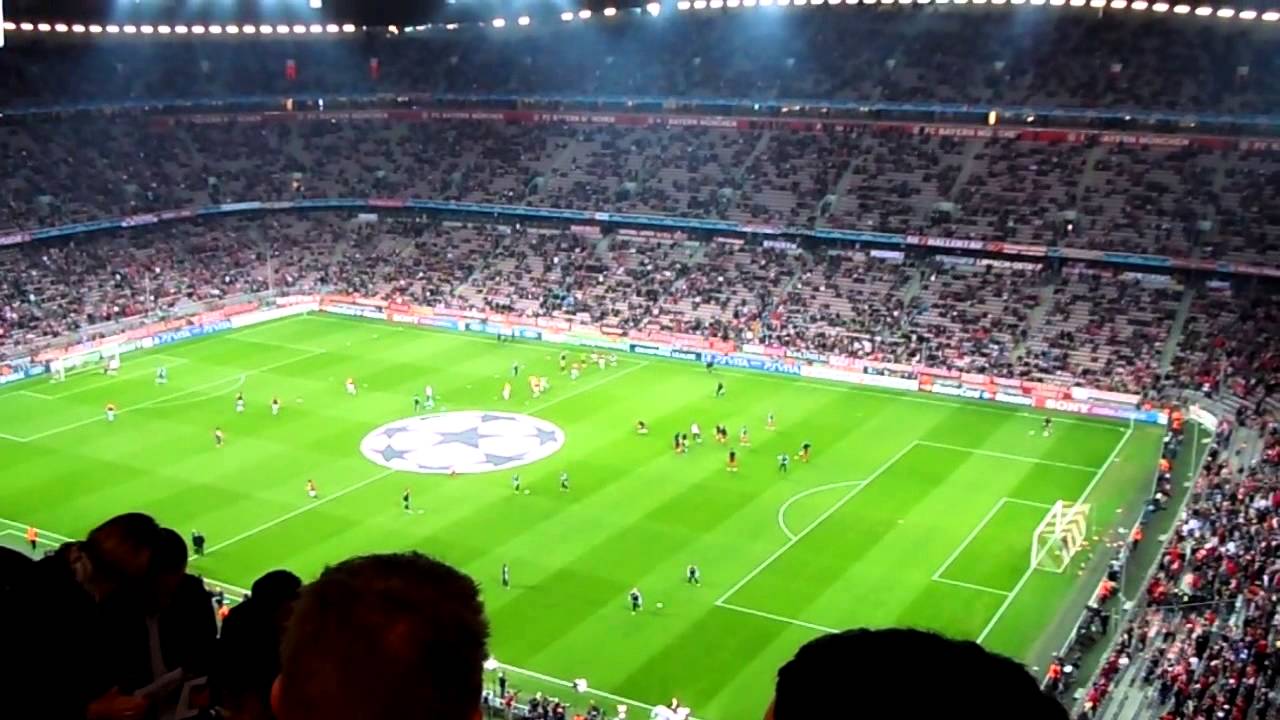 FC Bayern vs Olympique Marseille CL Spiel - Block 308 Allianz Arena ...