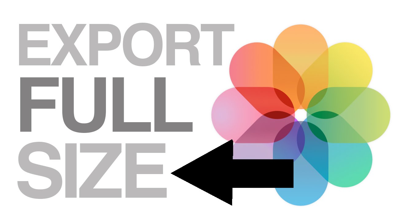 How to Properly Export Full Size , Max quality Pictures images from ...