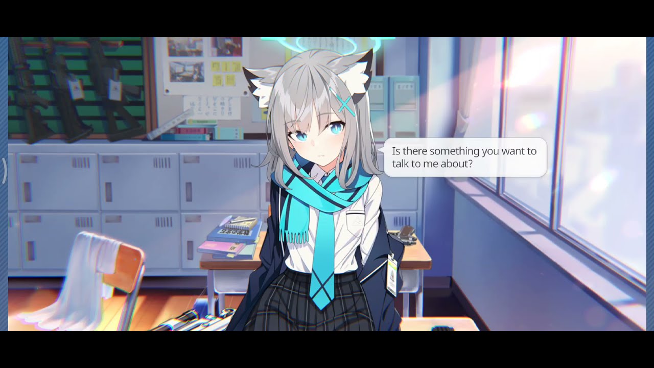 Blue Archive - Shiroko 2D Recollection Lobby art - YouTube