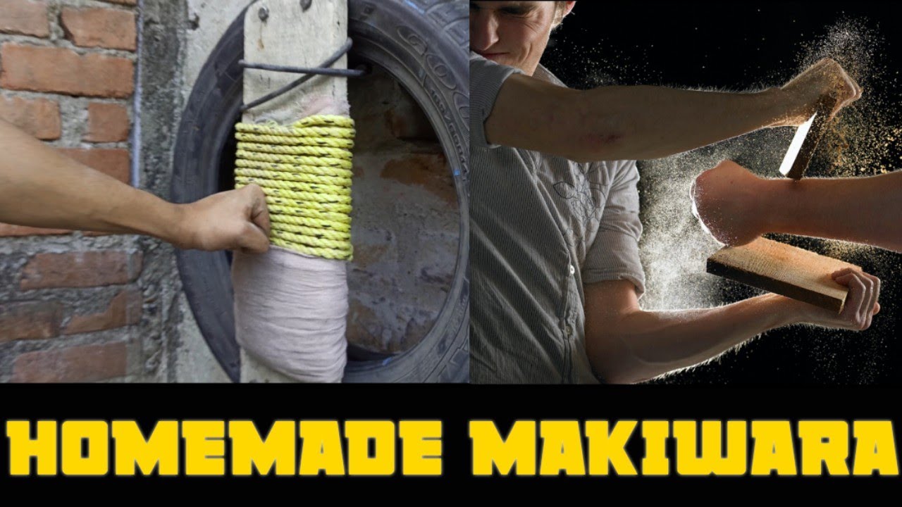 How to make makiwara at home |DIY makiwara | Best conditioning ...