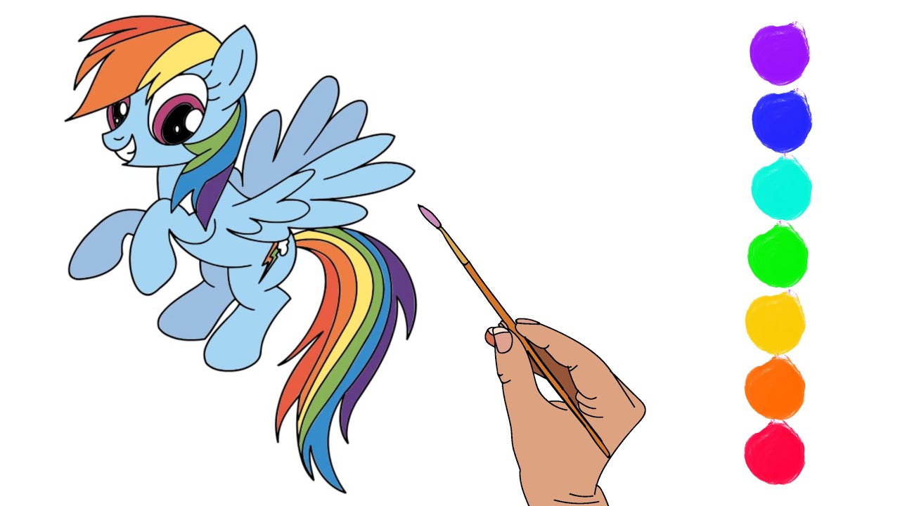 How to Draw Rainbow Dash from My Little Pony | Easy Tutorial - YouTube