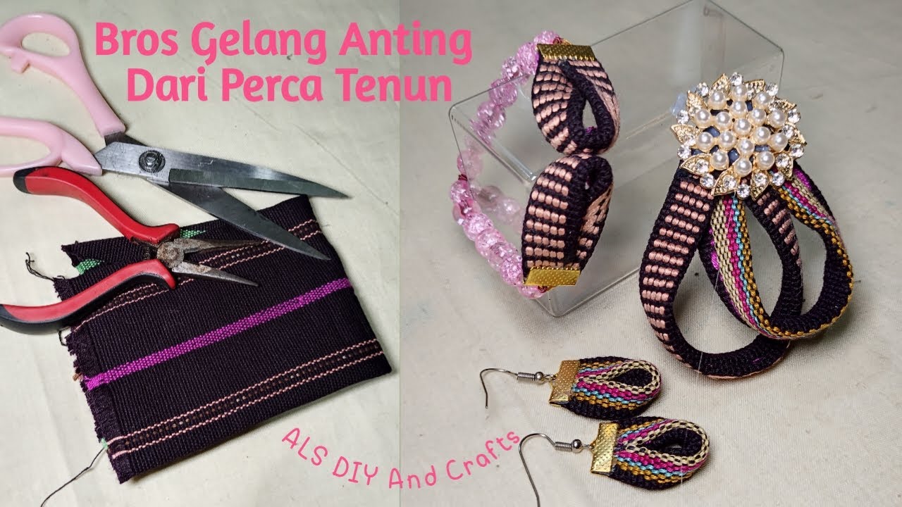 Tutorial Bros, Anting, Gelang Dari Perca Tenun NTT || Handmade Idea || DIY, Craft, and Tutorial ...