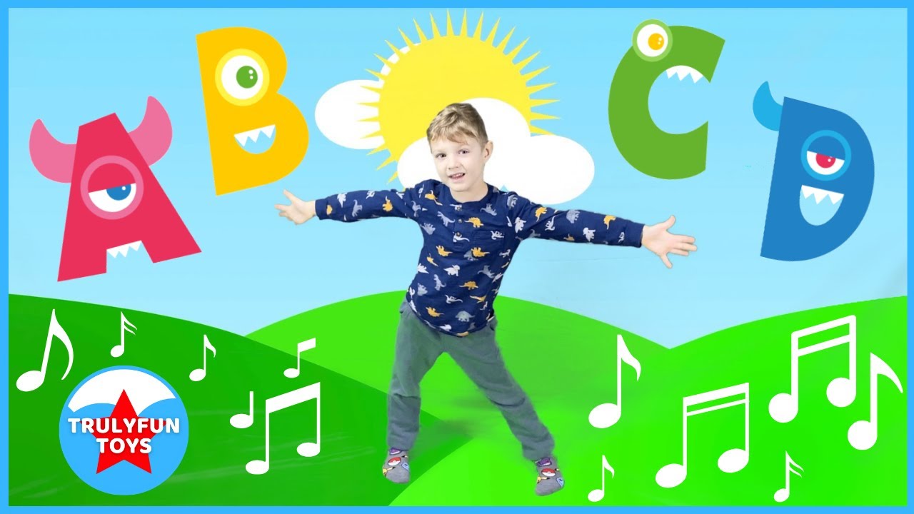 🎶 ABC SONG 🎶 English Alphabet with Ryan and Wyatt | Fun Sing and Dance ...