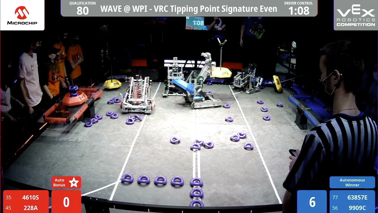 The Wave at WPI: VEX Tipping Point - Qual 80 - 4610S 228A vs 63857E ...