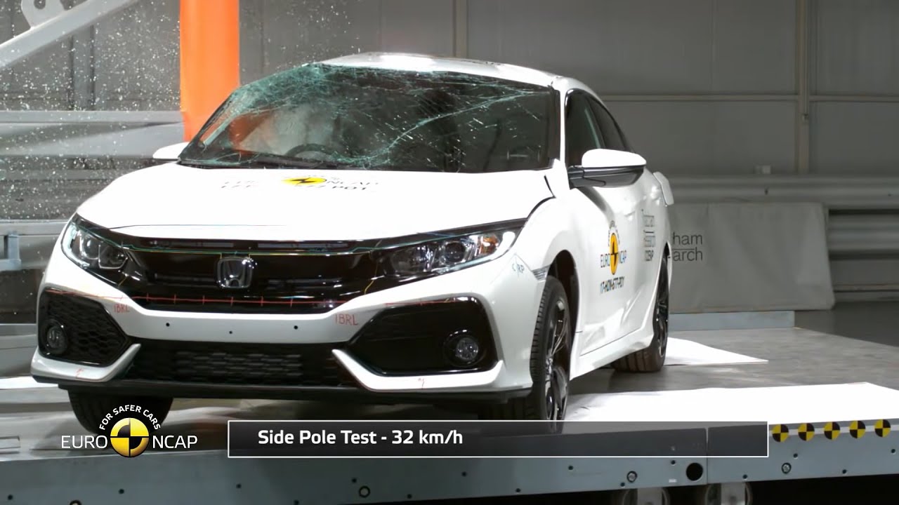 Honda Civic - CRASH TEST (reassessment) - YouTube