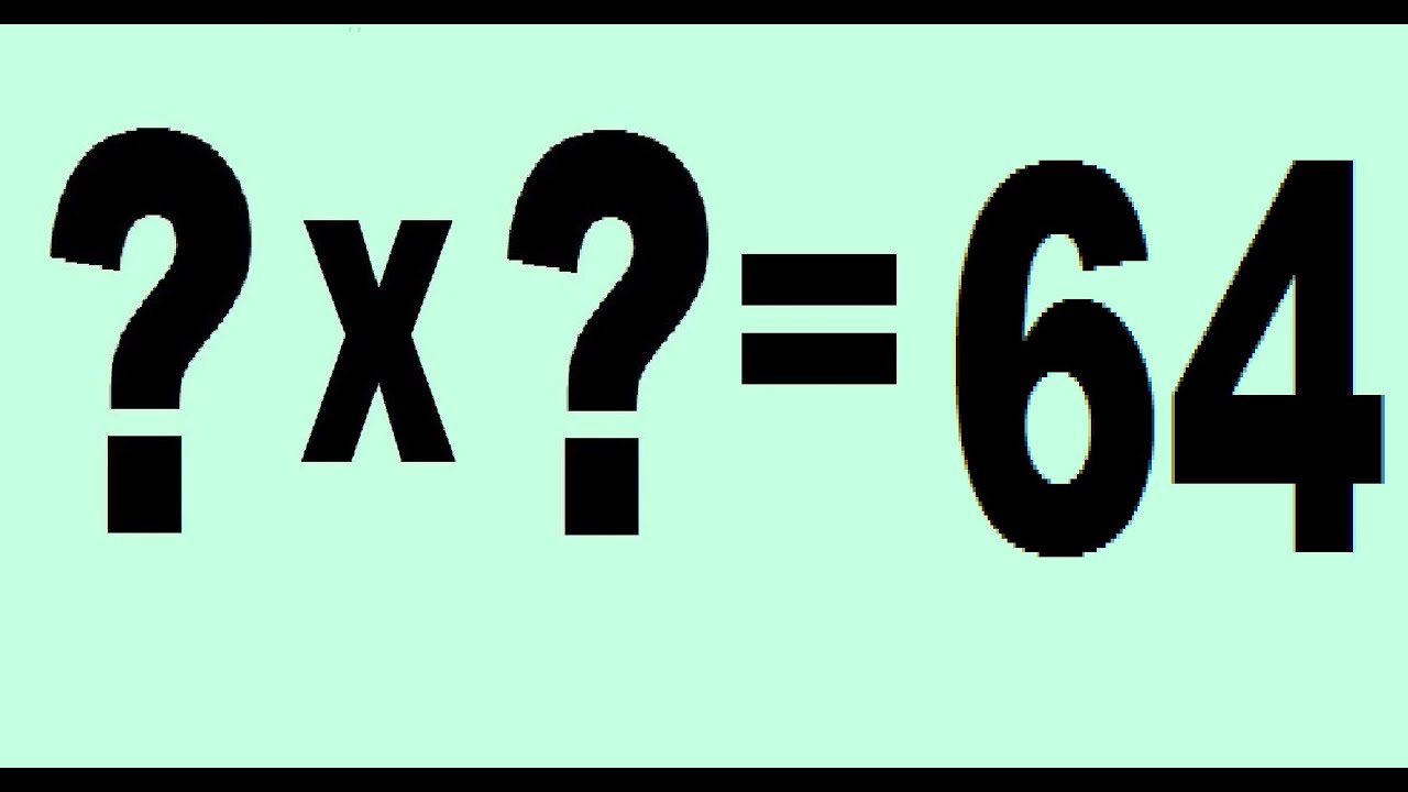 Todas las multiplicaciones que den 64. Un resultado, varias ...