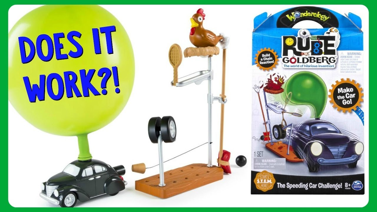 Rube Goldberg Machine Wonderology! The Speeding Car Challenge For Kids ...