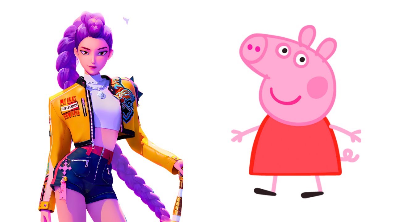 K-POP DEMON HUNTERS CHARACTERS AND THEIR FAVORITE PEPPA PIG CHARACTERS ...