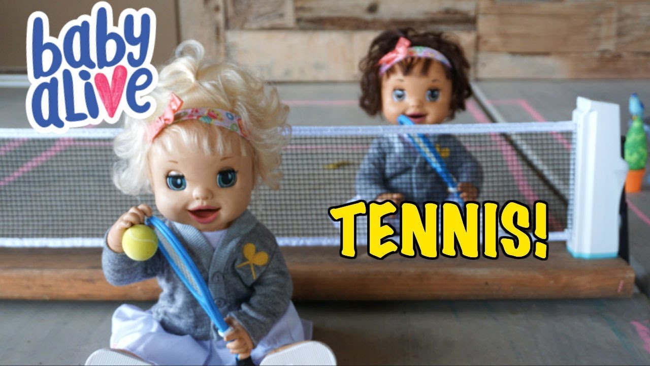 BABY ALIVE Ruby Snow And Margie McCabe Play Tennis! - YouTube