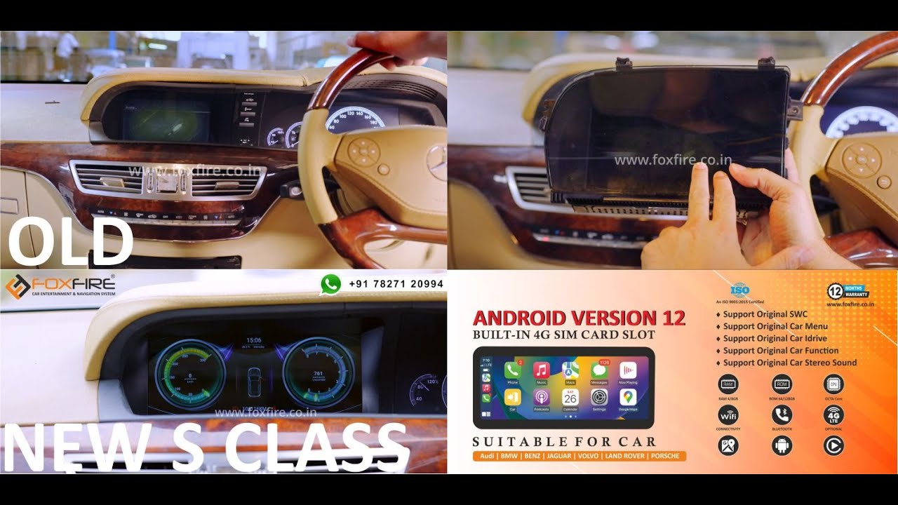 Foxfire Mercedes S Class Android 2005-2015, 8gb 128gb, 2k Display, Car ...