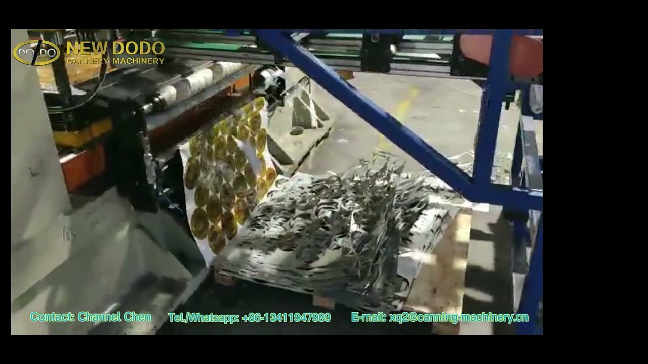 2-piece round cans production line - YouTube