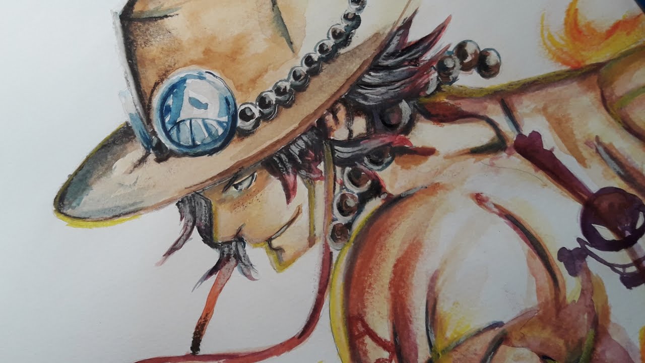 Drawing Portgas D. Ace - One Piece - YouTube
