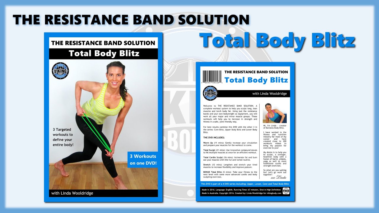 THE RESISTANCE BAND SOLUTION Total Body Blitz Workout DVD with Linda ...
