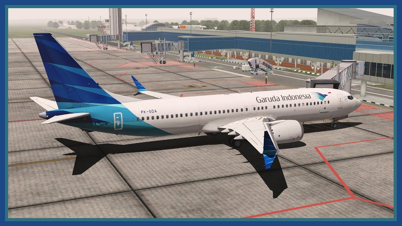 Garuda Indonesia Boeing 737 MAX 8 Lombok - Surabaya | X-Plane 11 ...