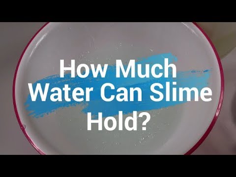 How Much Water Can Slime Hold? - YouTube