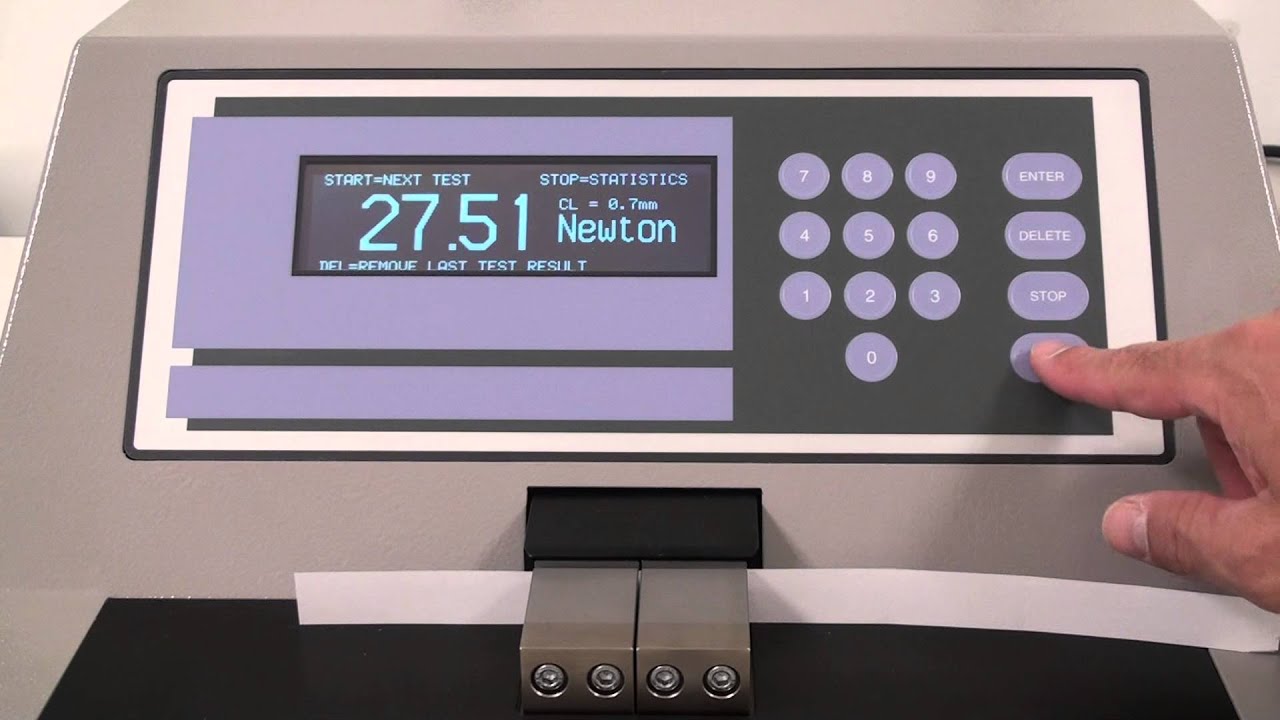 TMI Short Span Compression Tester (STFI) - YouTube