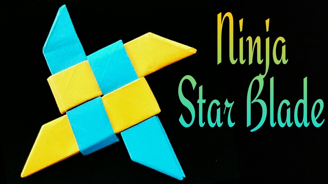 Ninja Star Blade Shuriken - DIY Origami Tutorial by Paper Folds - YouTube