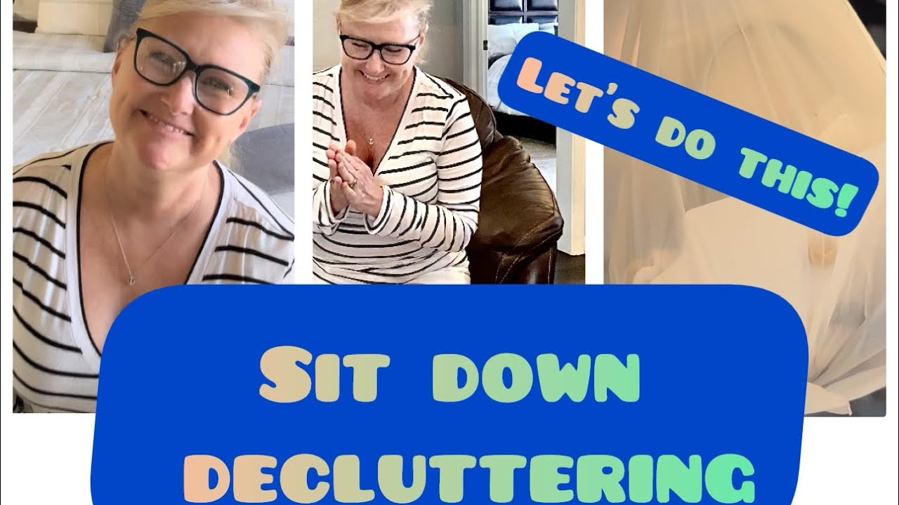 Declutter with me “sit down” style - YouTube