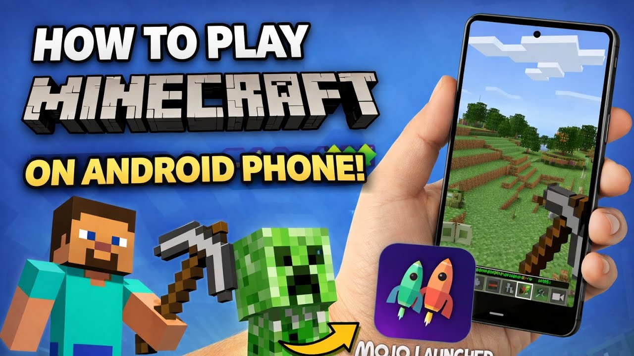 How to play Minecraft on an Android phone/ playing Minecraft on Android ...