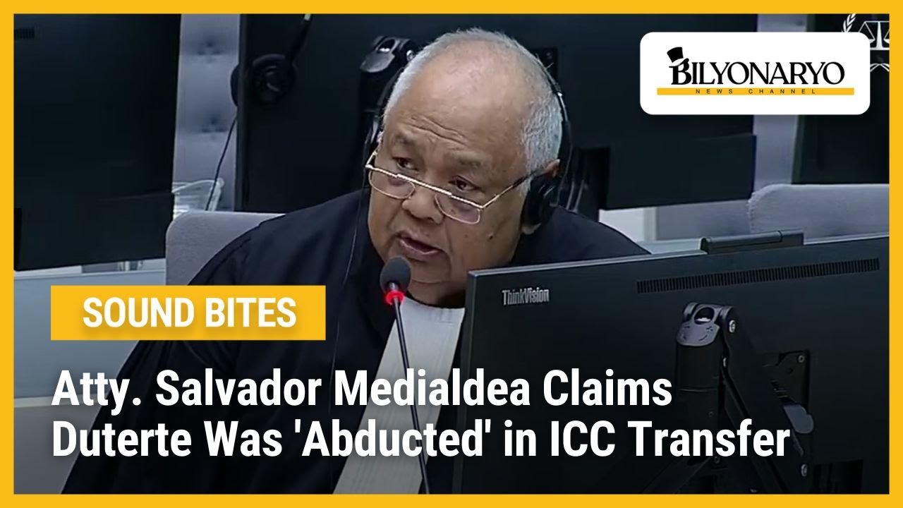 Atty. Salvador Medialdea Claims Duterte Was 'Abducted' in ICC Transfer ...