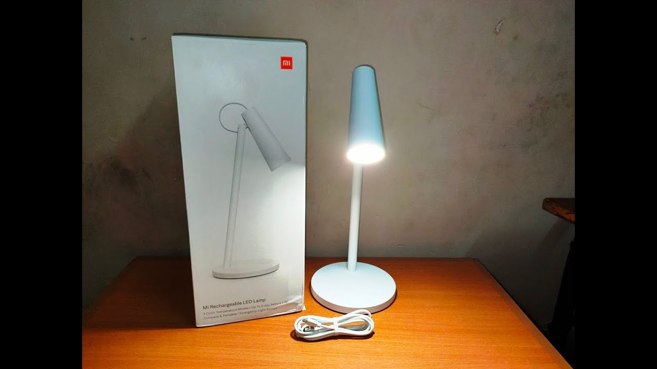 Mi Rechargeable LED Lamp || Unboxing - YouTube