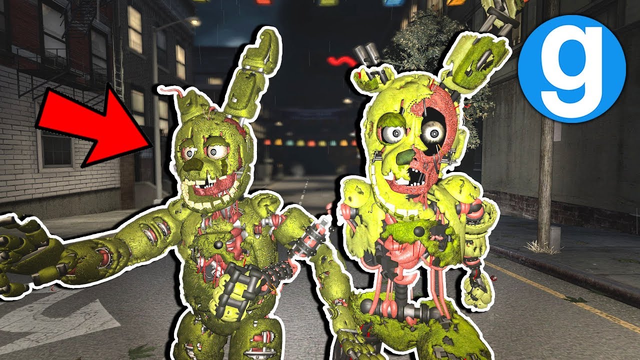 Scary Ignited Springtrap Early Acess Pill Pack! Garry's Mod Gameplay ...