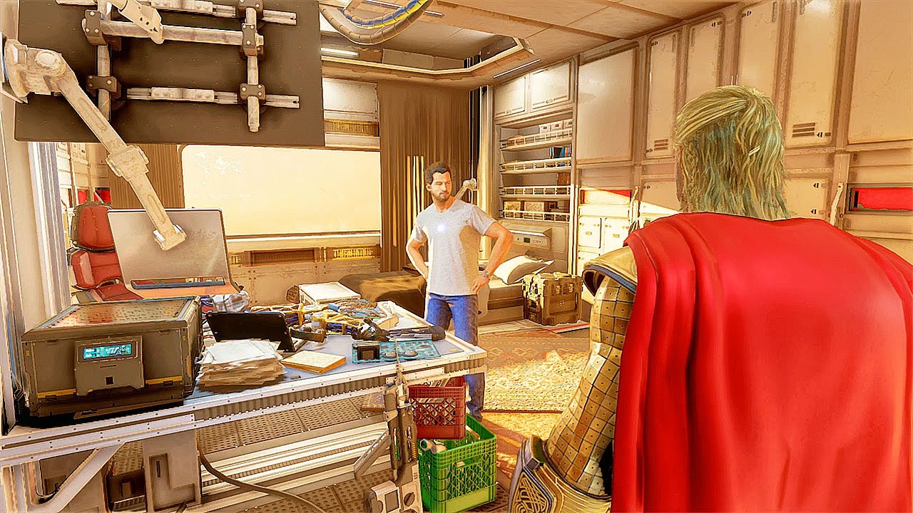 Marvel's Avengers - Avengers Reacts To Iron Man’s Room - YouTube