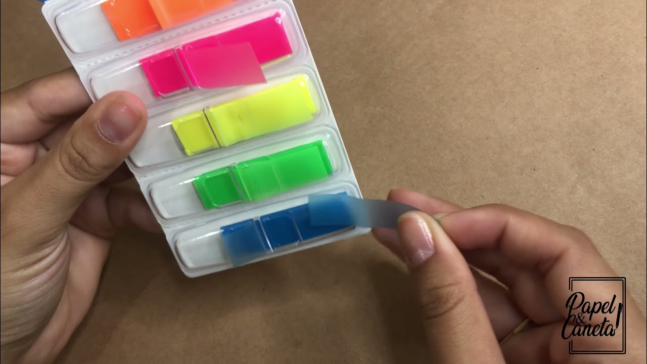 Marcador de páginas adesivo Tili notes tag Tilibra - YouTube