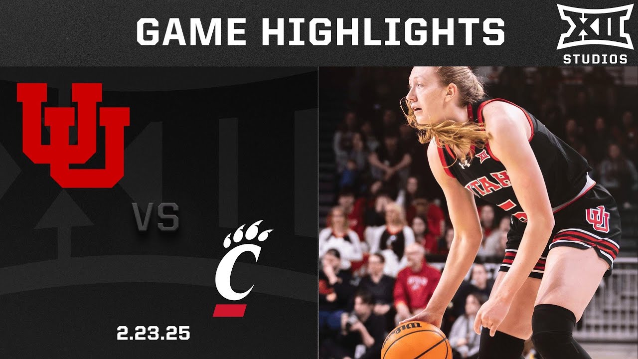 Utah vs. Cincinnati Game Highlights | 2024-25 Big 12 Women’s Basketball ...
