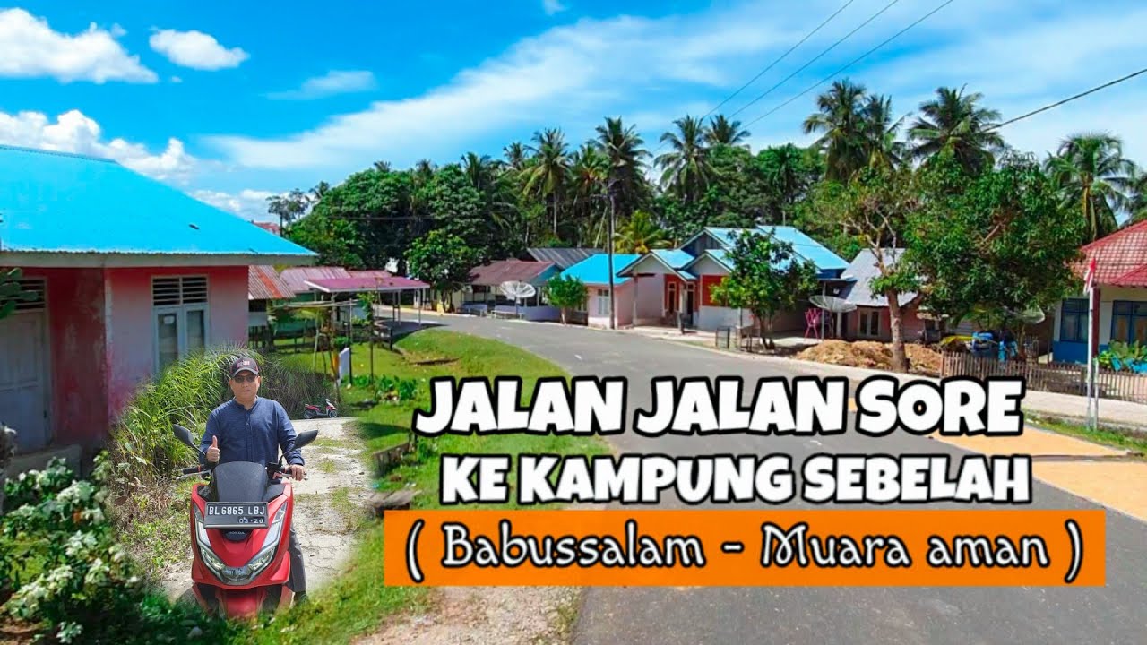 SERUU !! JALAN JALAN SORE KE KAMPUNG SEBELAH | KETEMU IBU RAMAH YANG LAGI JEMUR PADI - YouTube