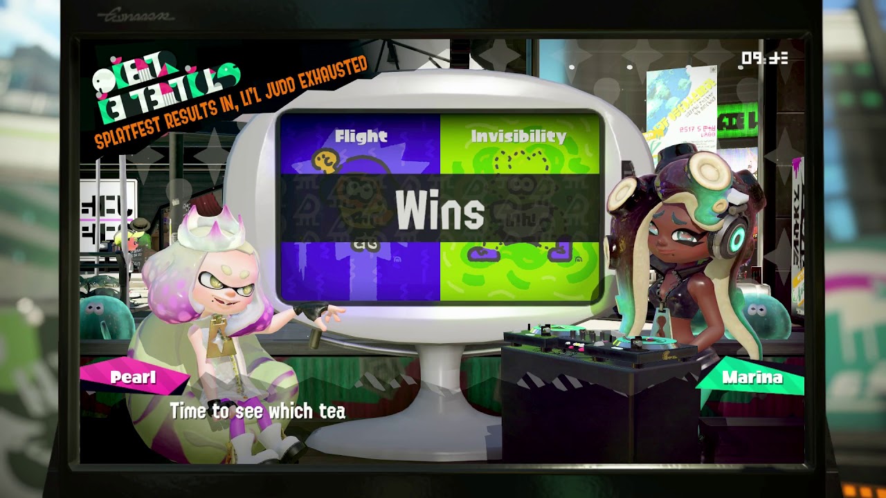 Splatfest results - Flight vs. Invisibility (US/EU) - YouTube