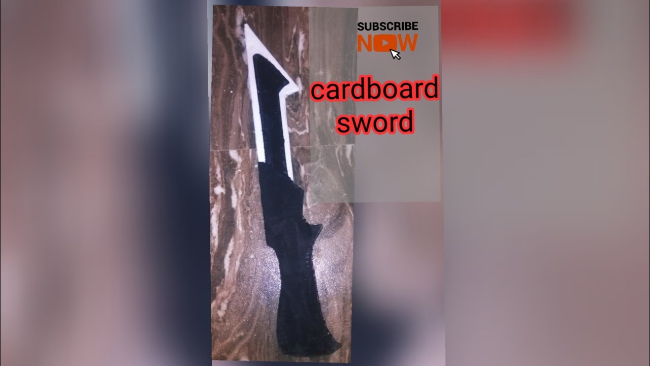 How to make cardboard sword 🗡️. - YouTube