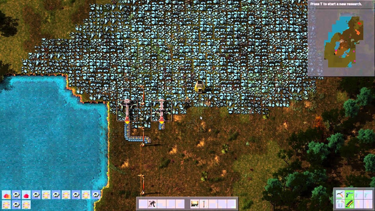 Factorio S01E02 - Steam Power & Ore Automation - YouTube