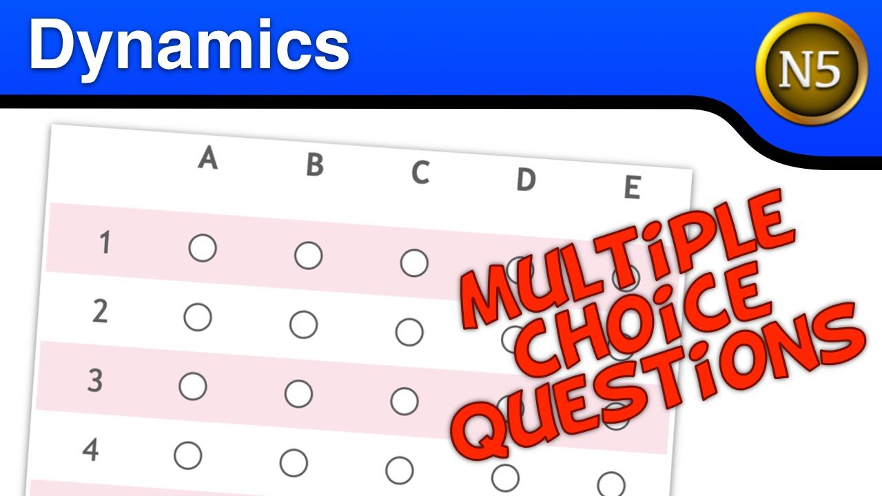 Dynamics multiple choice questions (National 5 Physics) - YouTube