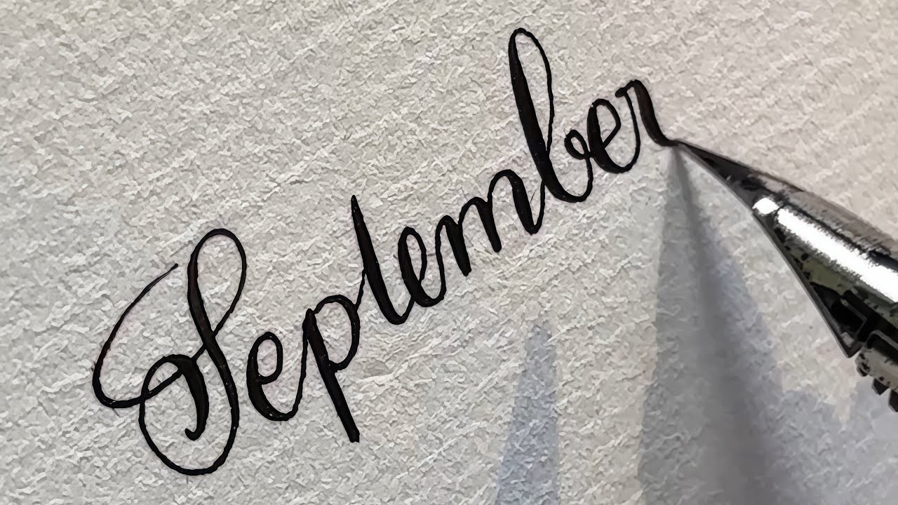 September #handwriting #calligraphy #art - YouTube