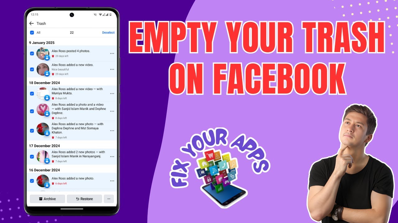 How To Empty Your Trash On Facebook - Quick Tutorial [2025] - YouTube
