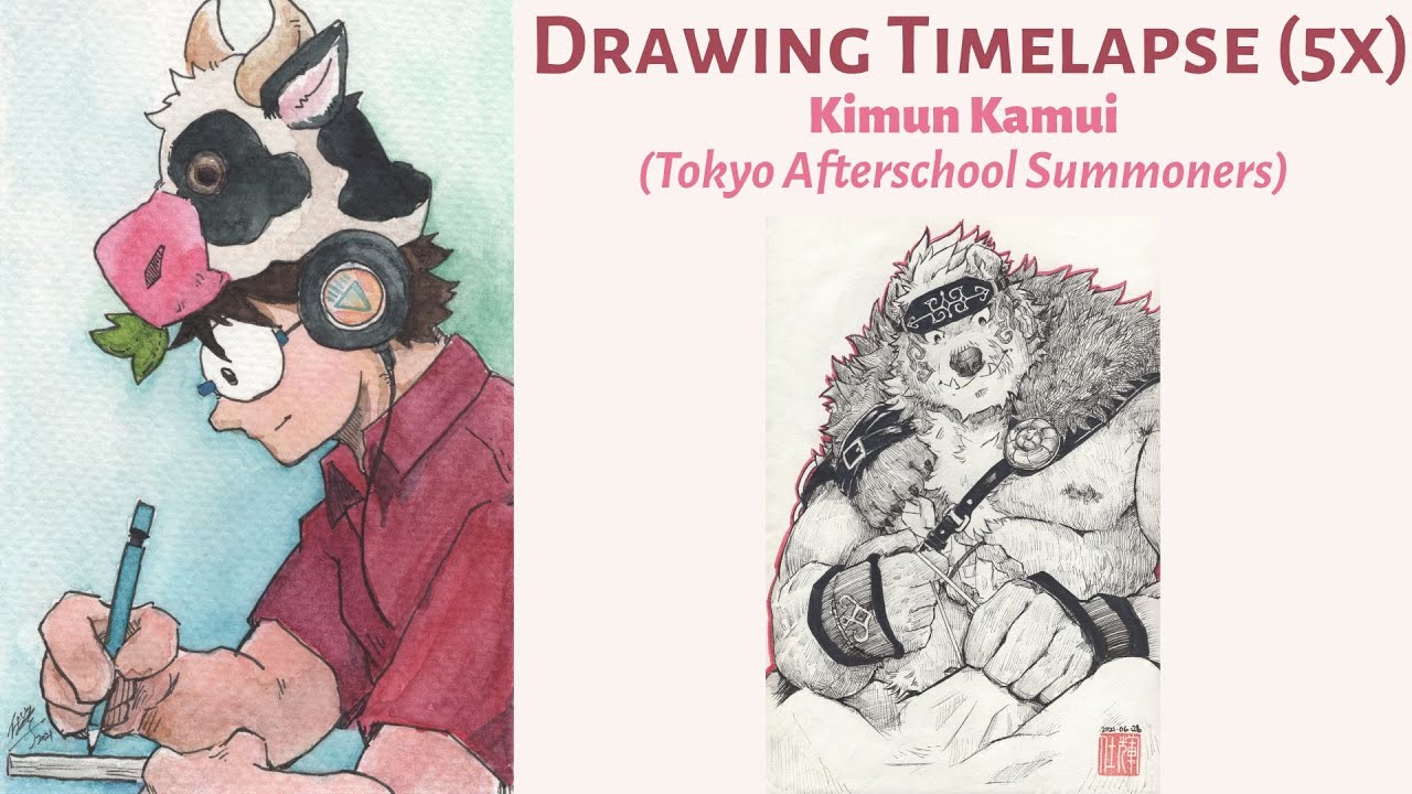 Kimun Kamui | Drawing Timelapse (5×) - YouTube